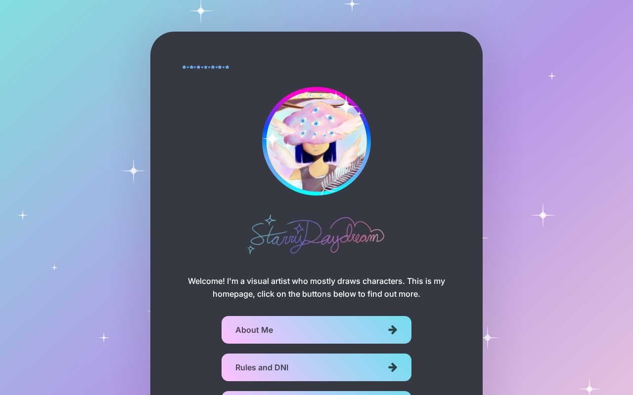 StarryDaydream's Carrd